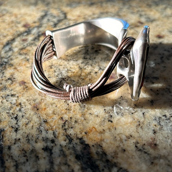 UNO de 50 | Jewelry | Uno De 5 Swarovski Silver Adjustable Leather ...